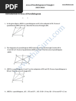 Area Calculations for Parallelograms | PDF