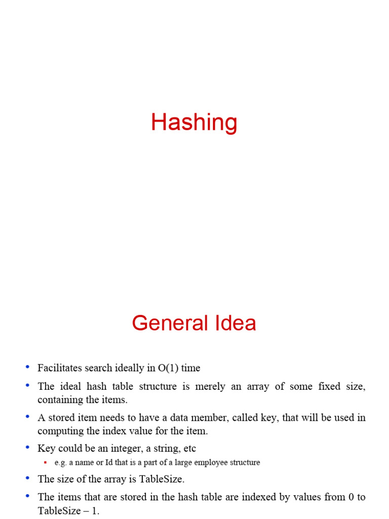 Hashing Pdf Computer Programming Computer Data