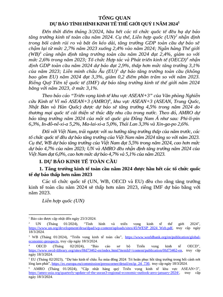 1 Bao Cao KTTG Q1 2024 Gui Cac DV Cap Nhat Ngay 26mar24 2 | PDF