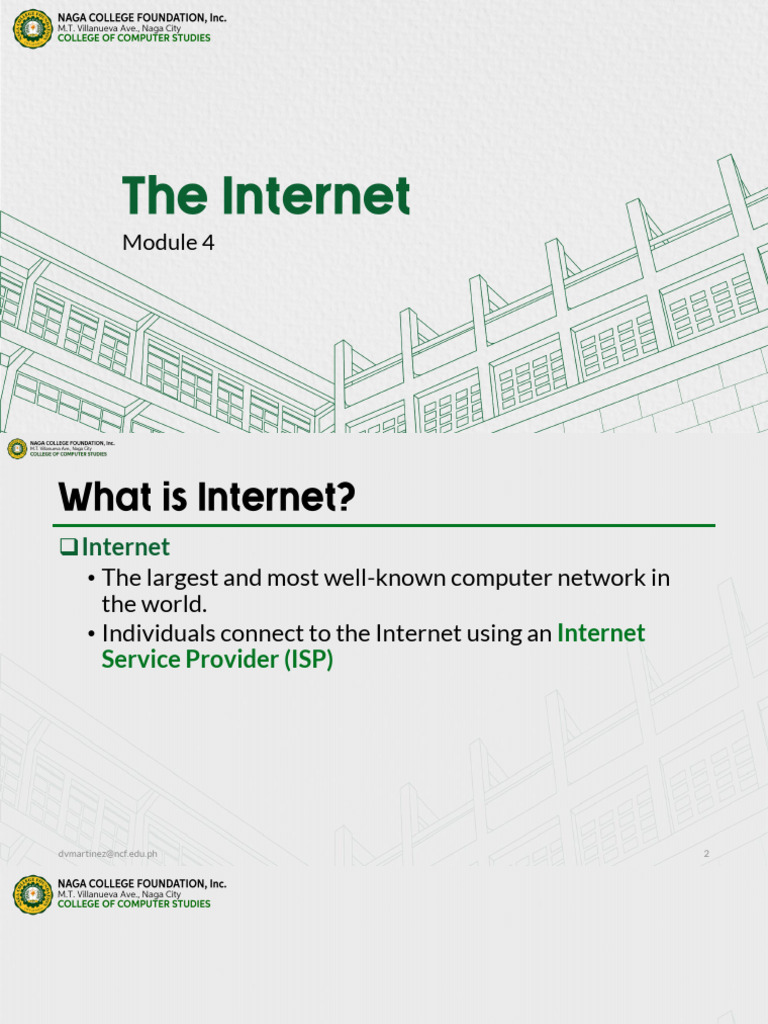 03 The Internet | PDF | Computer Network | World Wide Web