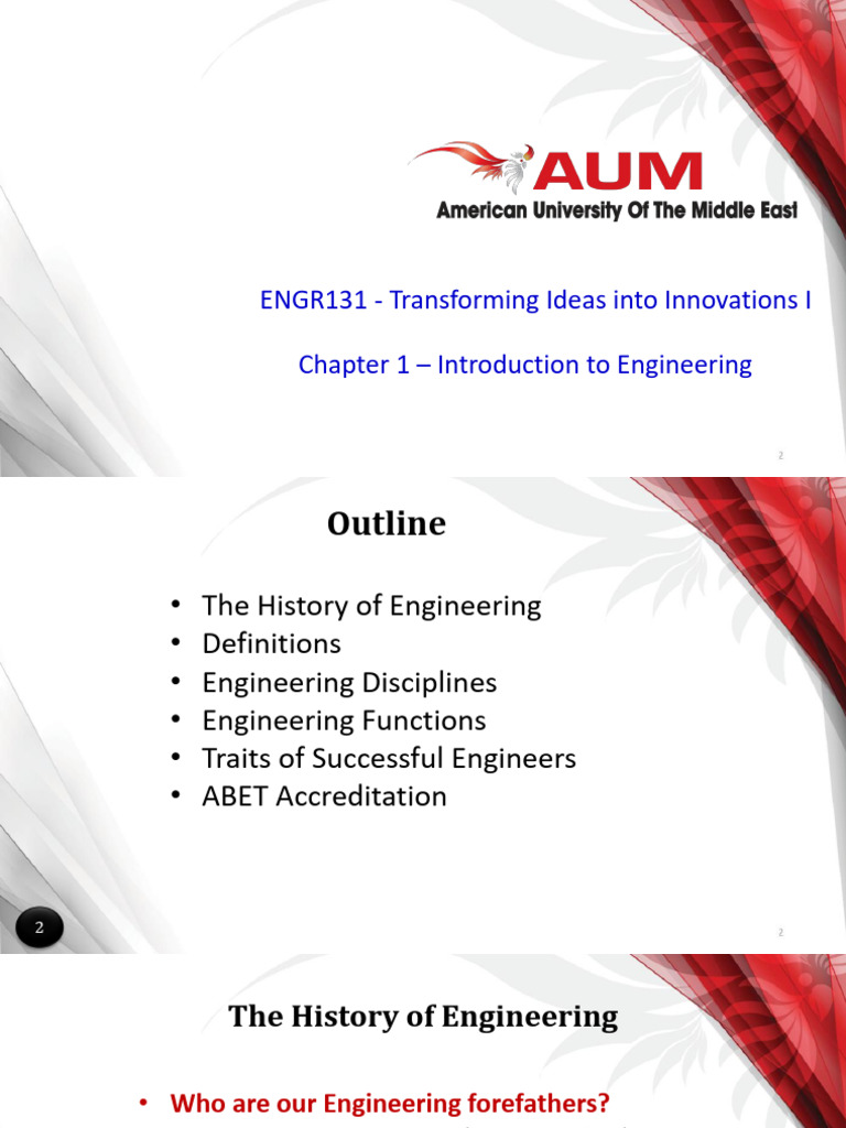 1-Chapter 1-Introduction To Engineering | PDF | Engineering | Engineer
