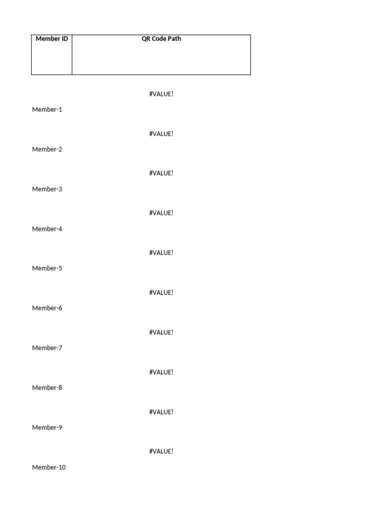 Loyalty Members QR Codes | PDF