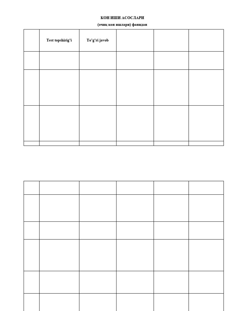 Konchilik Ishi Asoslari (Majmua) | PDF