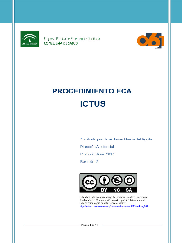 Protocolo Eca ICTUS | PDF | Carrera | Diagnostico medico
