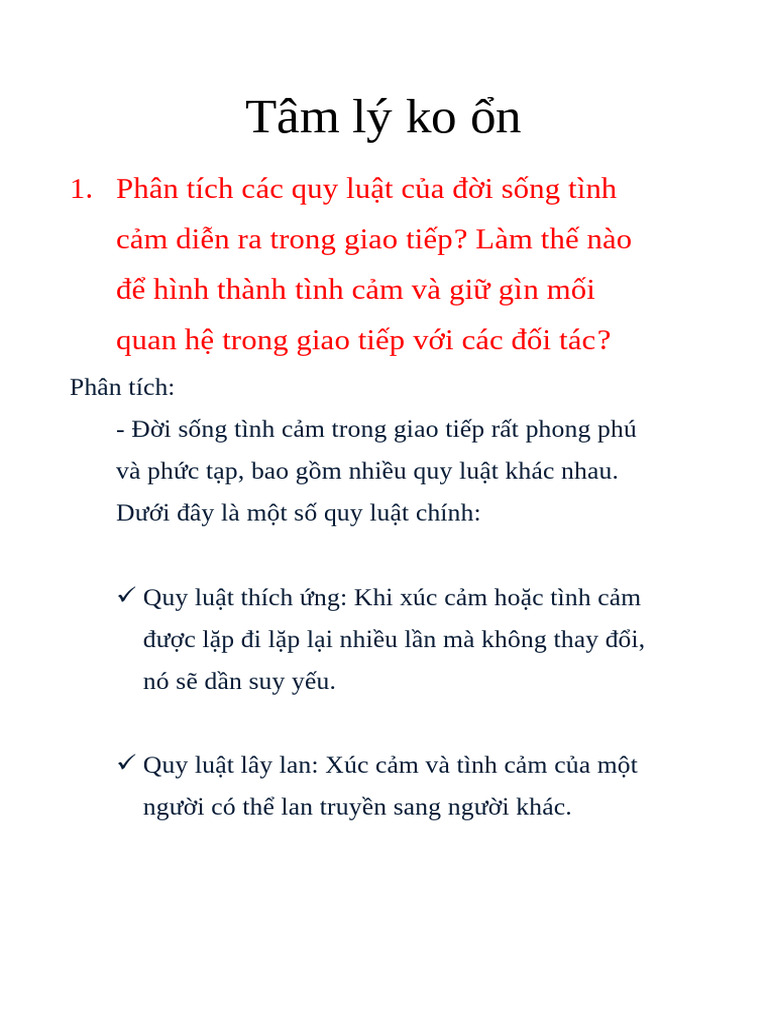 Tâm Lý Ko N | PDF