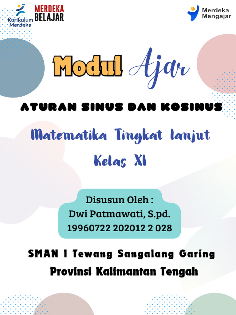 Modul Ajar Aturan Sinus Dan Cosinus | PDF | Metode & Bahan Ajar | Sains ...