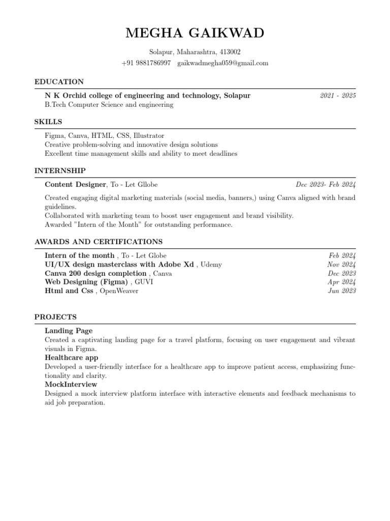 Megha Gaikwad | PDF | Business | Art