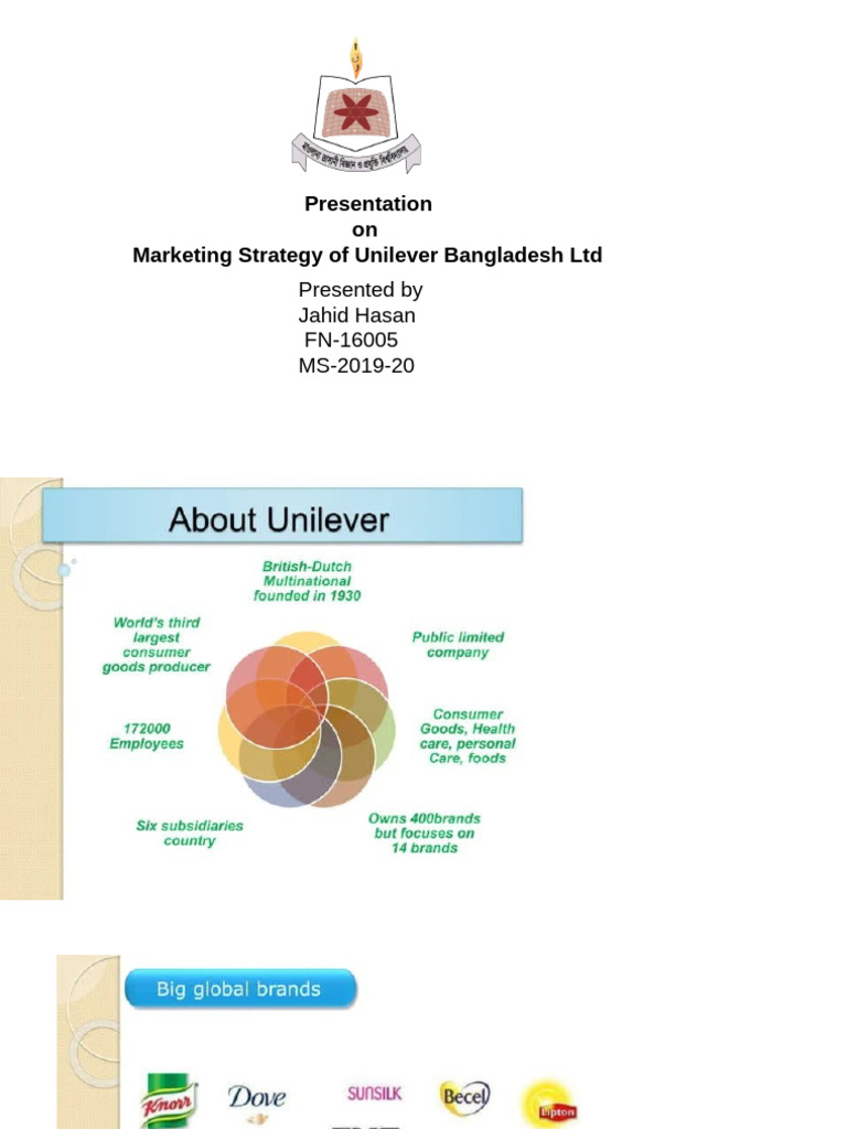 Unilever Bangladesh Marketing Strategy | PDF