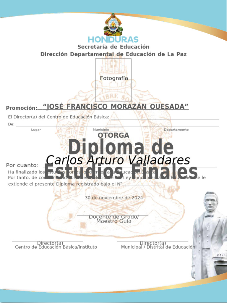 Diploma Noveno Grado 2024.. | PDF