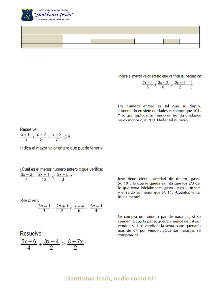 PC n6 Mate Raz Matemático 3ro Sec 2024 | PDF