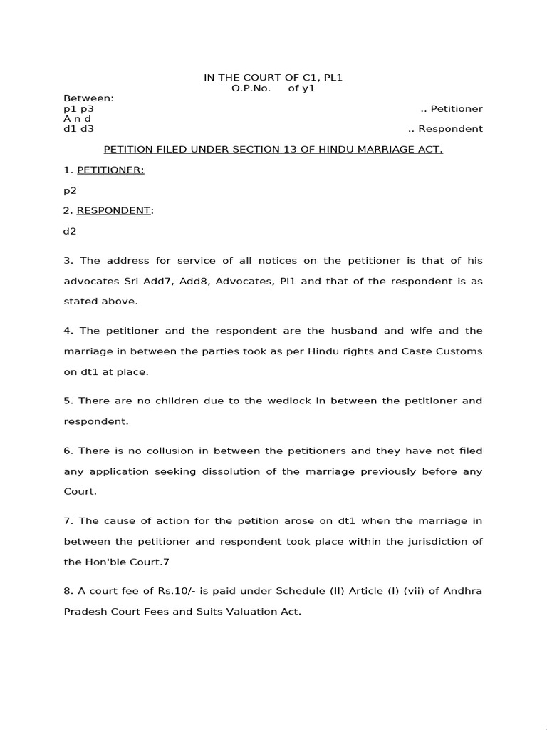 Divorce P | PDF | Lawsuit | Justice