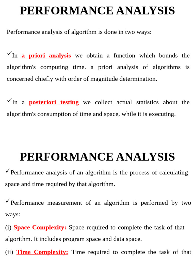 1.4 Performance Analysis | PDF