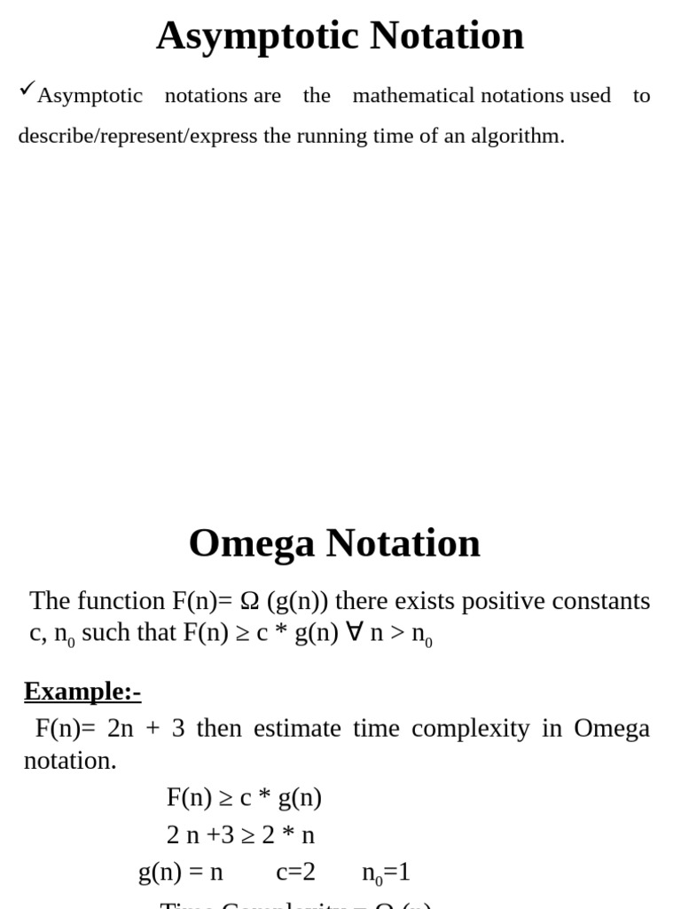 1 5 Asymptotic Analysis Pdf