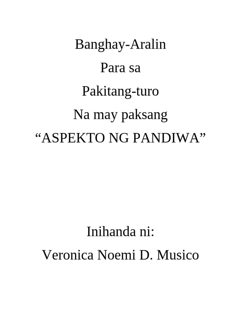 Demo Teaching Lesson Plan KCM | PDF
