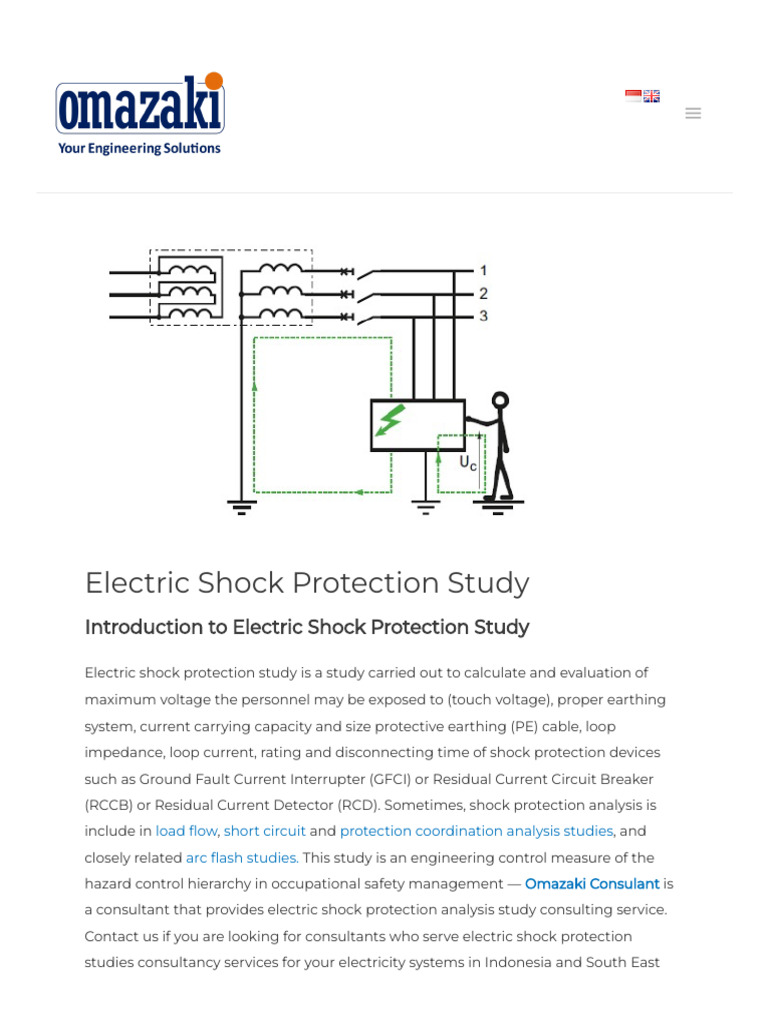 Electric Shock Protection Study - Omazaki Group | PDF | Alternating Current | Electrical Engineering