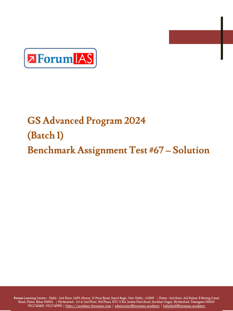 GSAP 2024 Benchmark Assignment Solutions | PDF