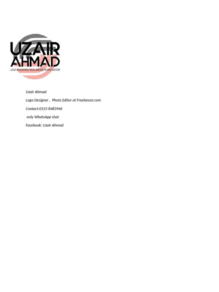 Uzair Ahmad Card | PDF