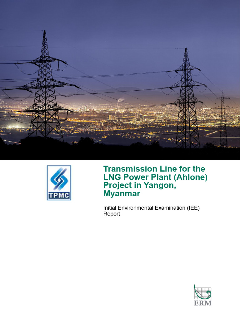 IEE TL-Ahlone-Power-Plant ECD-Amendment Final 2 | PDF | Environmental ...