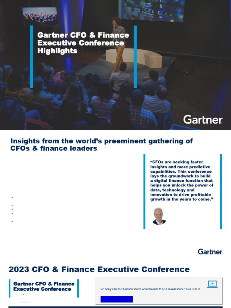 2023 Gartner CFO Conference Insights | PDF | Chief Financial Officer ...