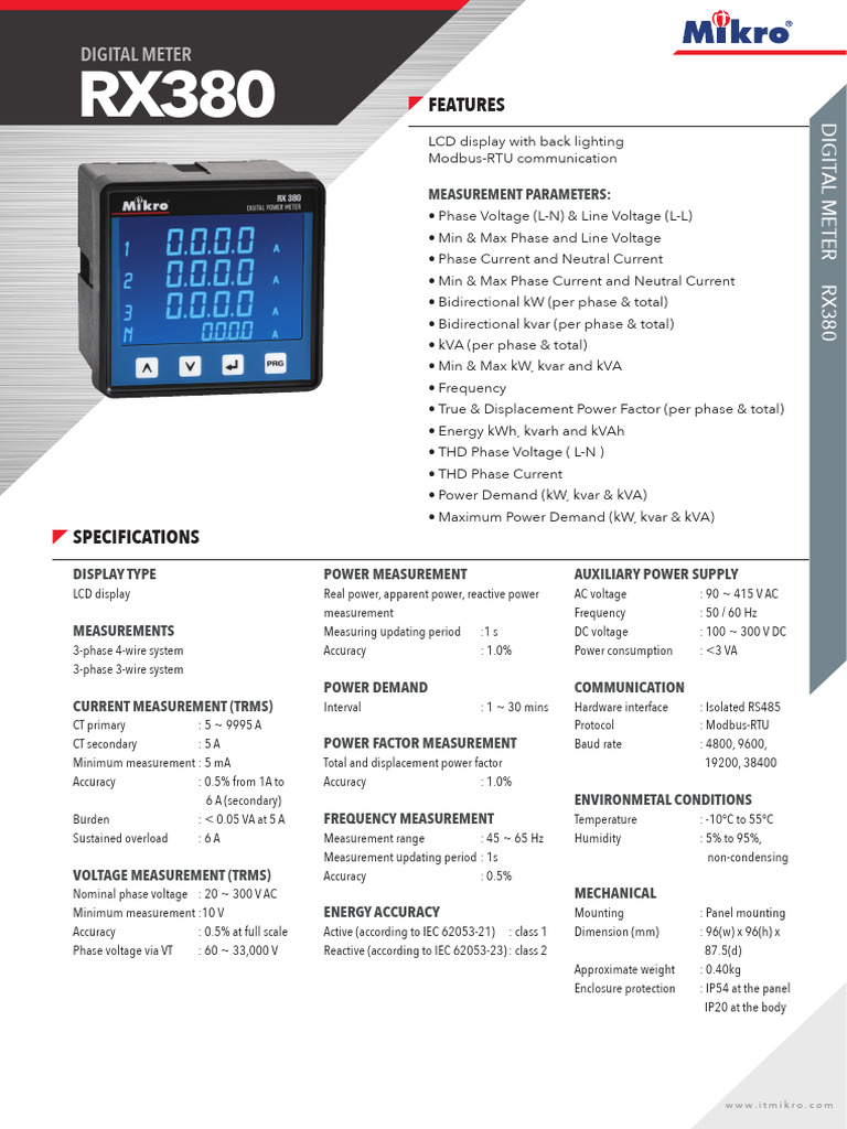 Mikro Catalogue 2022 Single R4 RX380 | PDF | Quantity | Electronics
