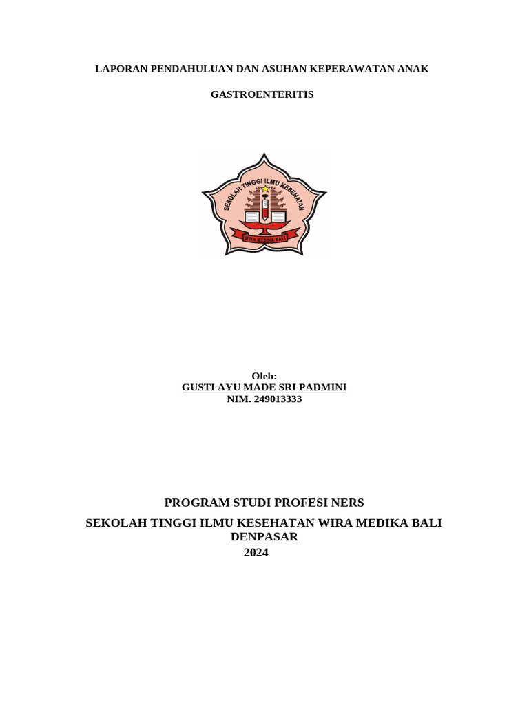 LP Dan Askep Gastroenteritis | PDF