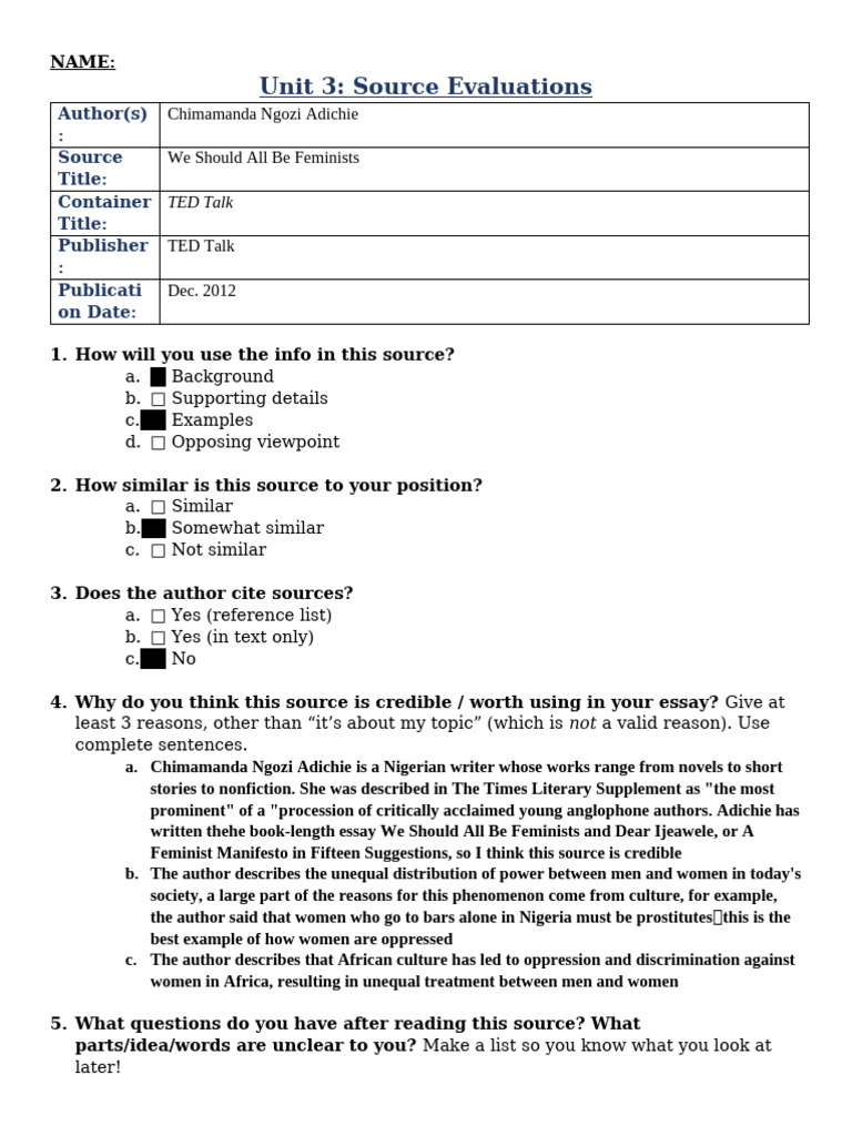 Source Evaluation 5 | PDF | Equality Rights | Discrimination
