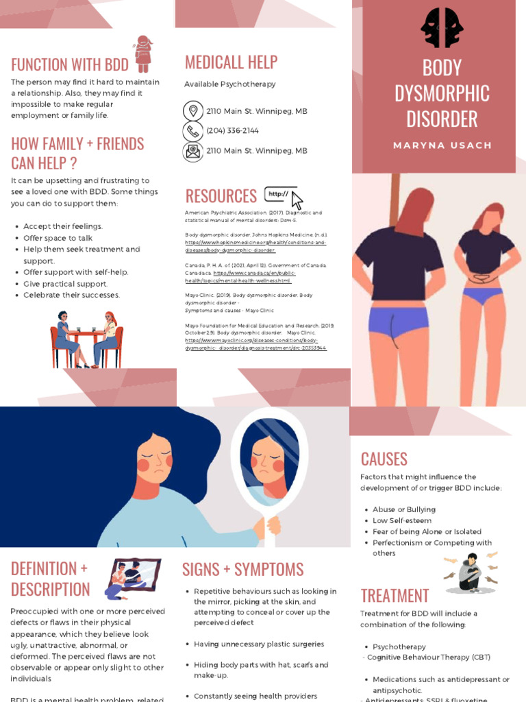 BDD Brochure Assignment by Maryna | PDF | Mental Disorder | Abnormal ...