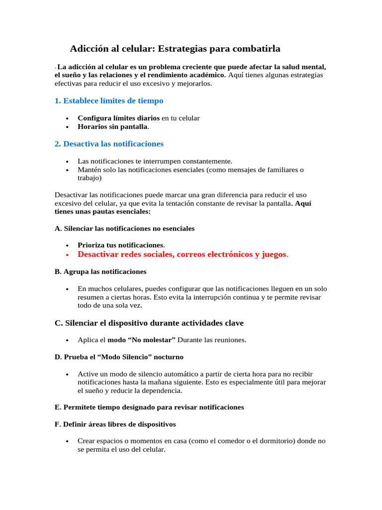 Adicción Al Celular | PDF | Sicología