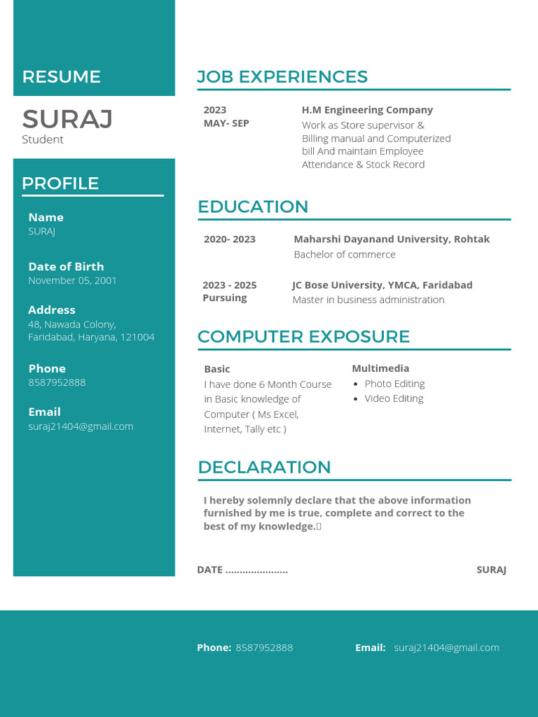 SURAJ Resume | PDF