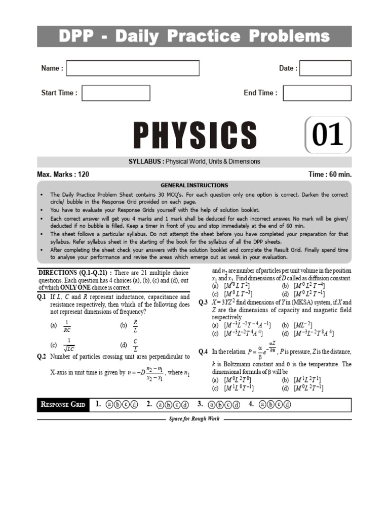Diwali Physics Practice Paper | PDF | Acceleration | Physics
