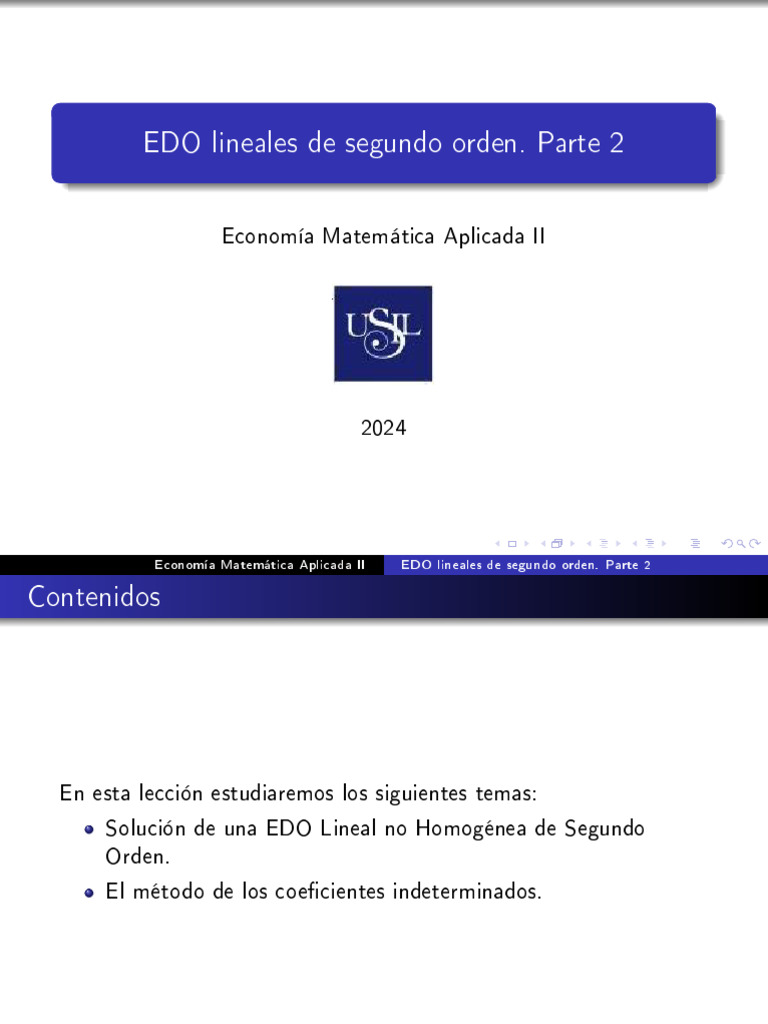 S4-2 EDO de Segundo Orden. Parte 2 | PDF | Ecuaciones | Matemáticas ...
