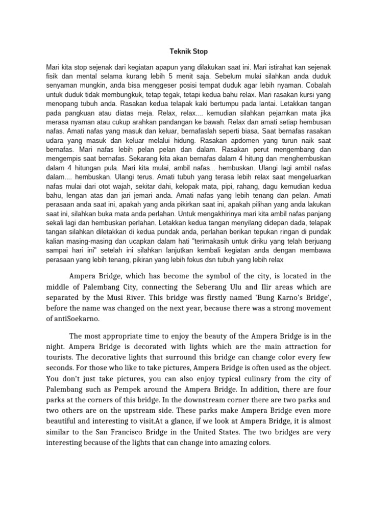 Teknik Stop | PDF
