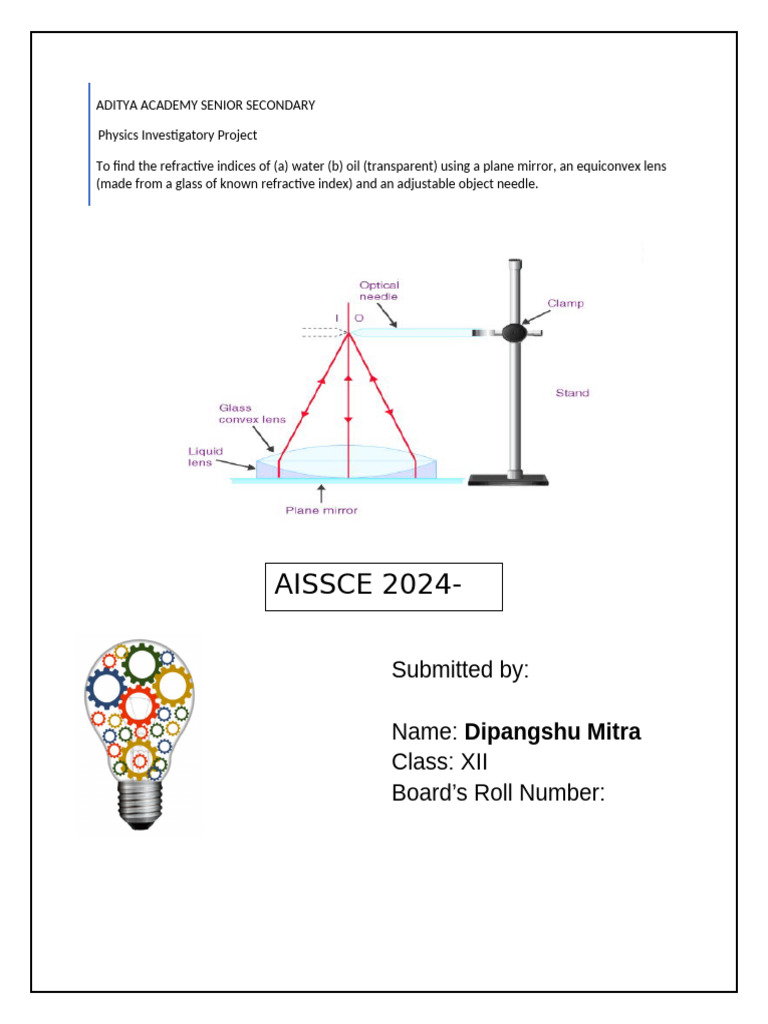 PHYSICS INVESTIGATORY PROJECT | PDF | Equipment | Materials Science