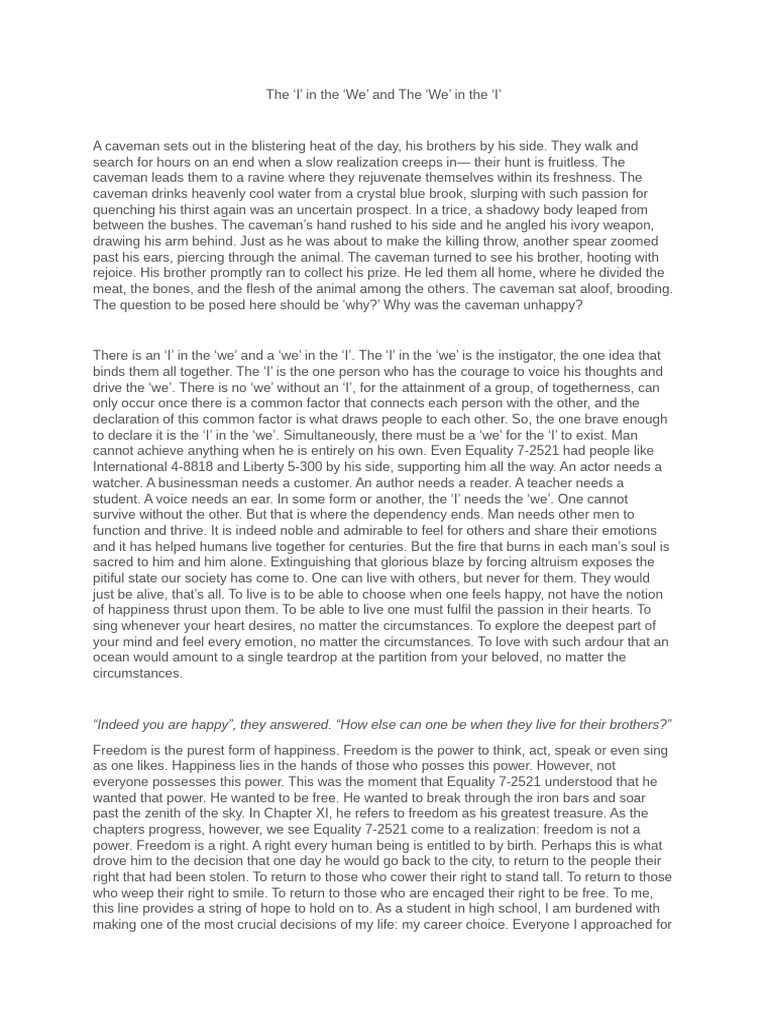 Anthem Essay 2023 - Juveriah Raheel-1 | PDF