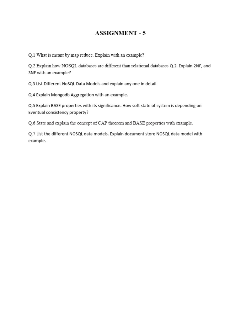 DBMS Assignment 5 | PDF