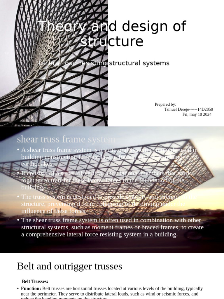 Structural Systems for Engineers | PDF | Truss | Concrete