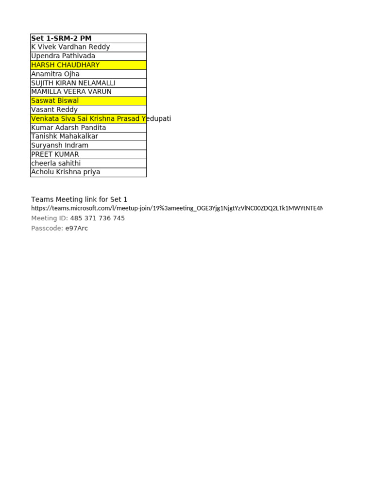 Tonik Bank GD Set and Teams Meeting Details | PDF