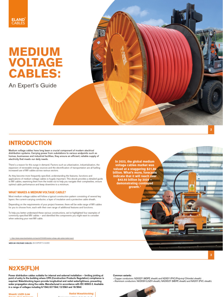 Medium Voltage Cables: A Comprehensive Guide | PDF | Insulator ...