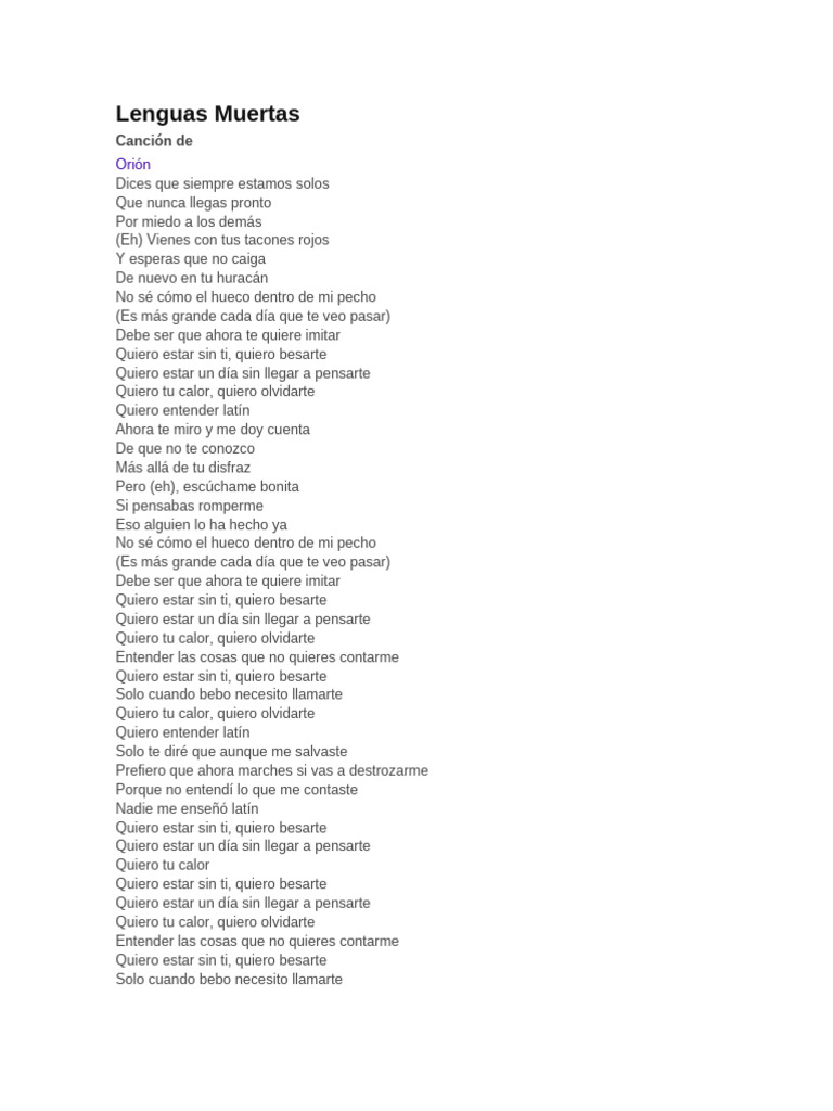 Lenguas Muertas A | PDF