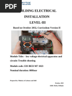Electrical Installation Level 5 Learning Guide | PDF | Curriculum ...