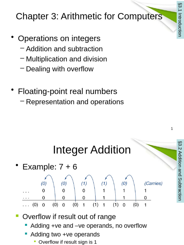 Chapter 3 Arithmetic For Computers | PDF | Division (Mathematics) | Rounding