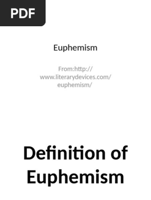 Ppt Euphemism Powerpoint Presentation Id3802135 Euphemism | PPT