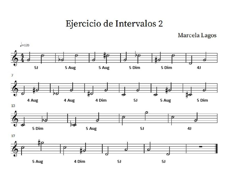 Ejercicio de Intervalos 2 | PDF