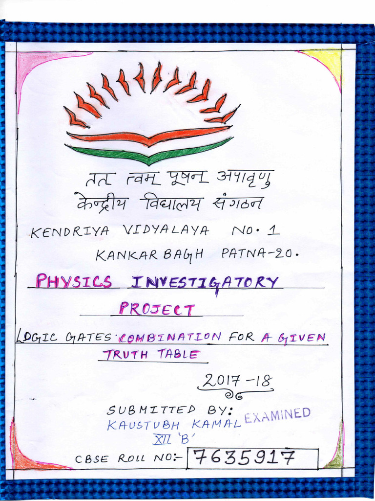 Physics Project 2 Logic Gate | PDF