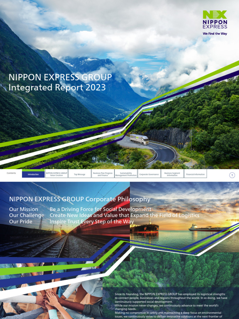 Nippon Express Report 23 | PDF | Sustainability | Economies