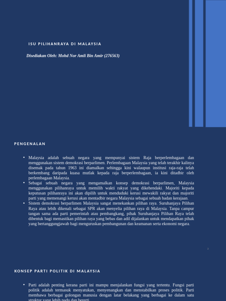 Pilihan Raya - Amlee | PDF