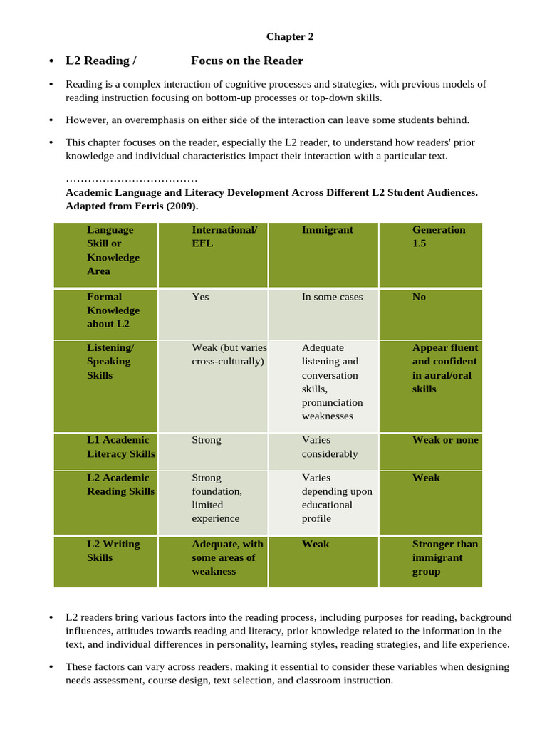 Reading Part two | PDF | Second Language | Learning Styles