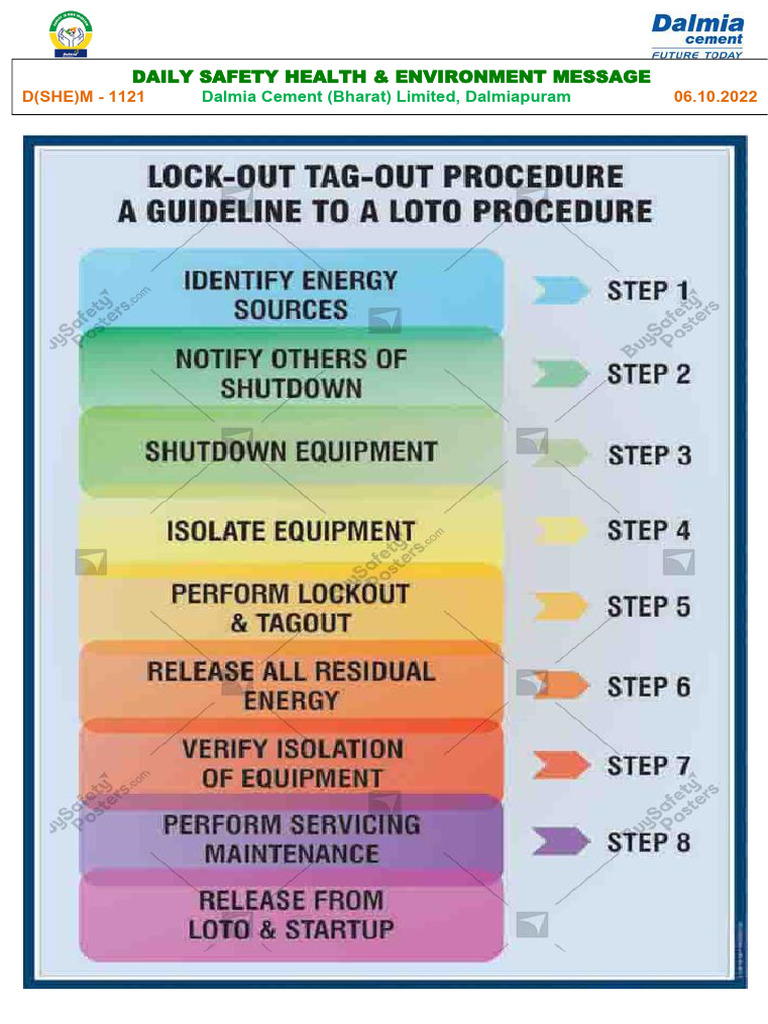 A Guideline To A LOTO Procedure PDF 1707780914 | PDF