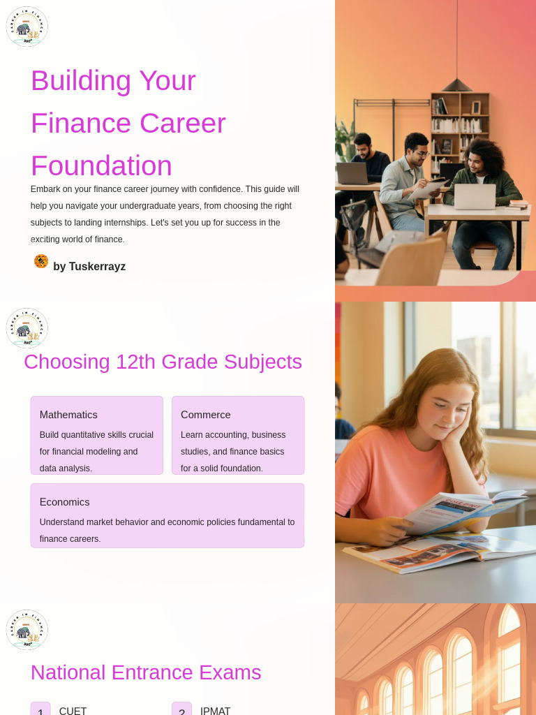 Finance Career Guide for Students | PDF | Financial Modeling | Accounting