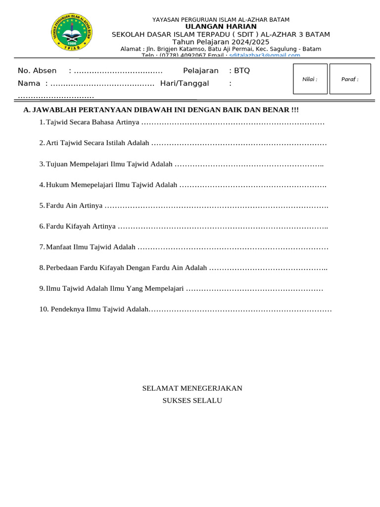 Panduan Ilmu Tajwid dan Fardu | PDF | Karier & Perkembangan | Olahraga & Rekreasi